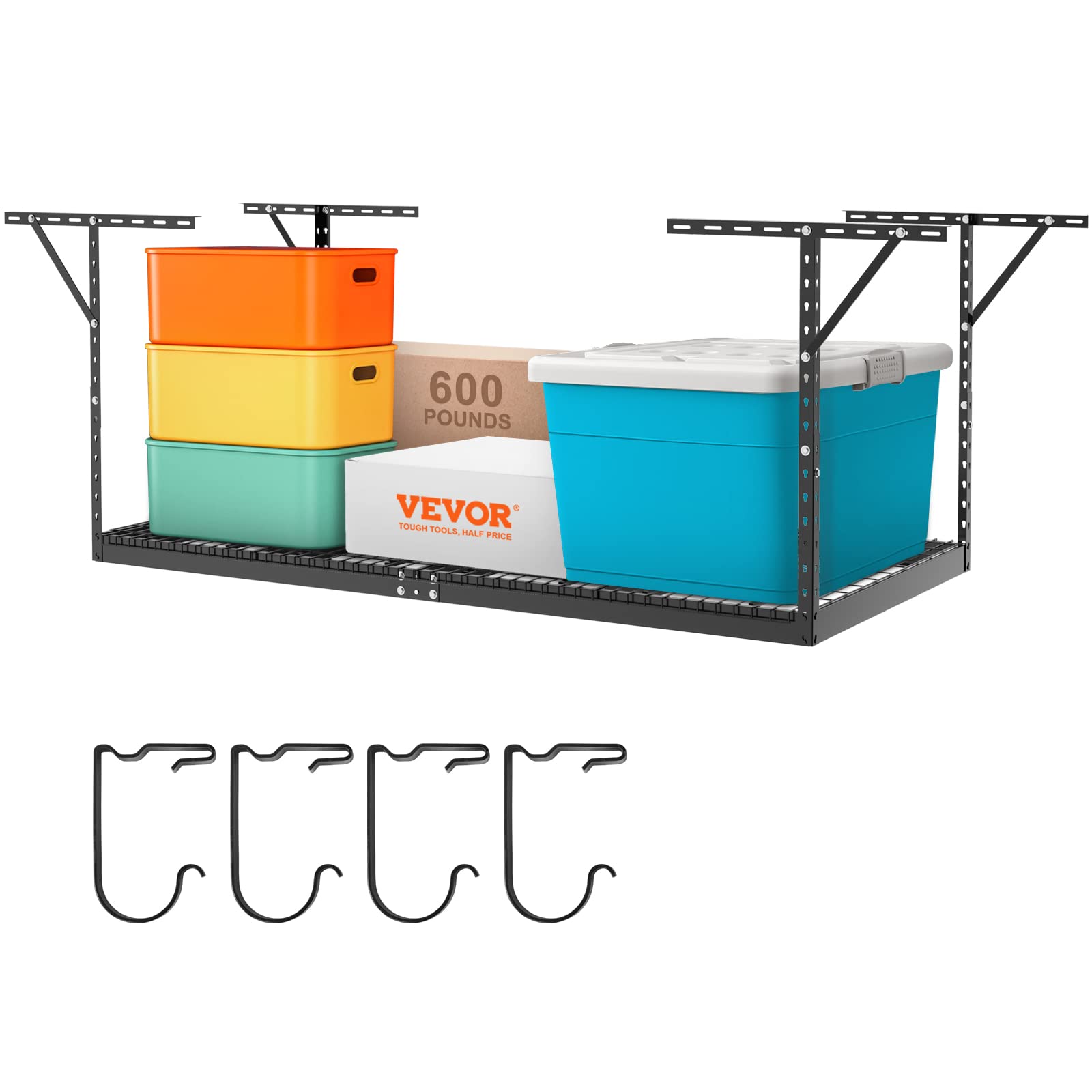 Mua VEVOR Overhead Garage Storage Rack, 4x8 Garage Ceiling Storage ...
