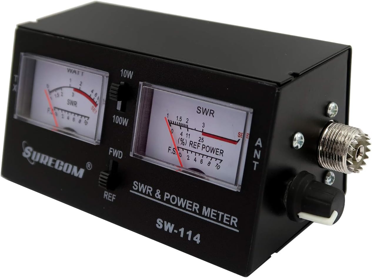 Mcbazel Surecom SW-114 SWR/RF/Field Strength Power Test Meter - BigaMart