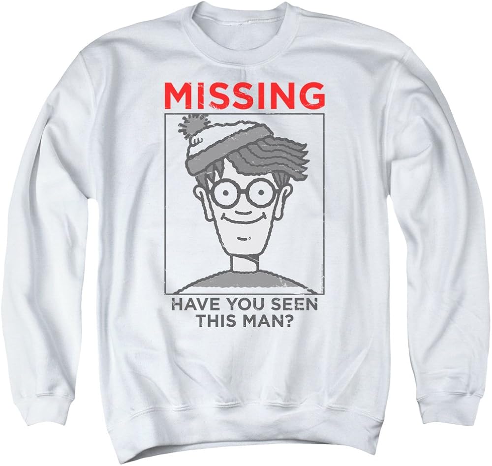 Wheres Waldo - Mens Missing Sweater: Amazon.co.uk: Clothing