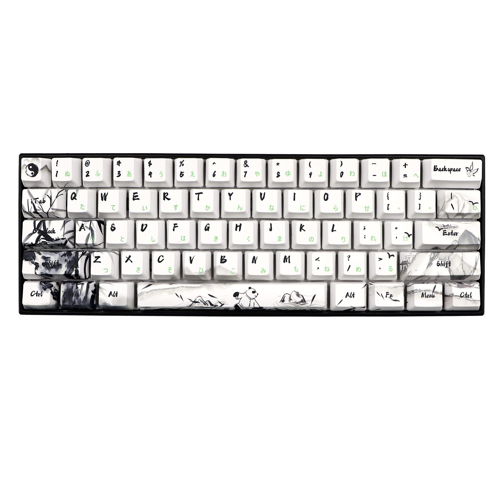 Mua JSJT Custom Keycap-Keycaps 60 Percent Ink Panda Keycap PBT Japanese ...