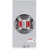 200 Amp Meter Socket 1 Phase 4 Jaw 600V 3 Wire Ringless Type with Horn ...