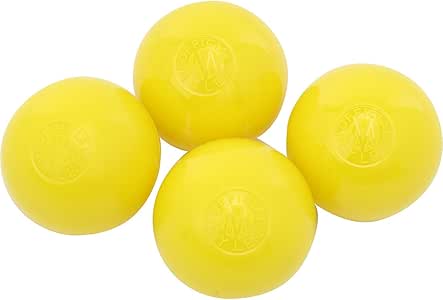 Amazon.com : Mylec Yellow Cold Roller Hockey Balls - 4 Pack : Roller ...