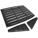 Amazon.com: CUMART Rear+Side Window Louvers Windshield Sun Shade Cover Lambo Style Matte Black ...