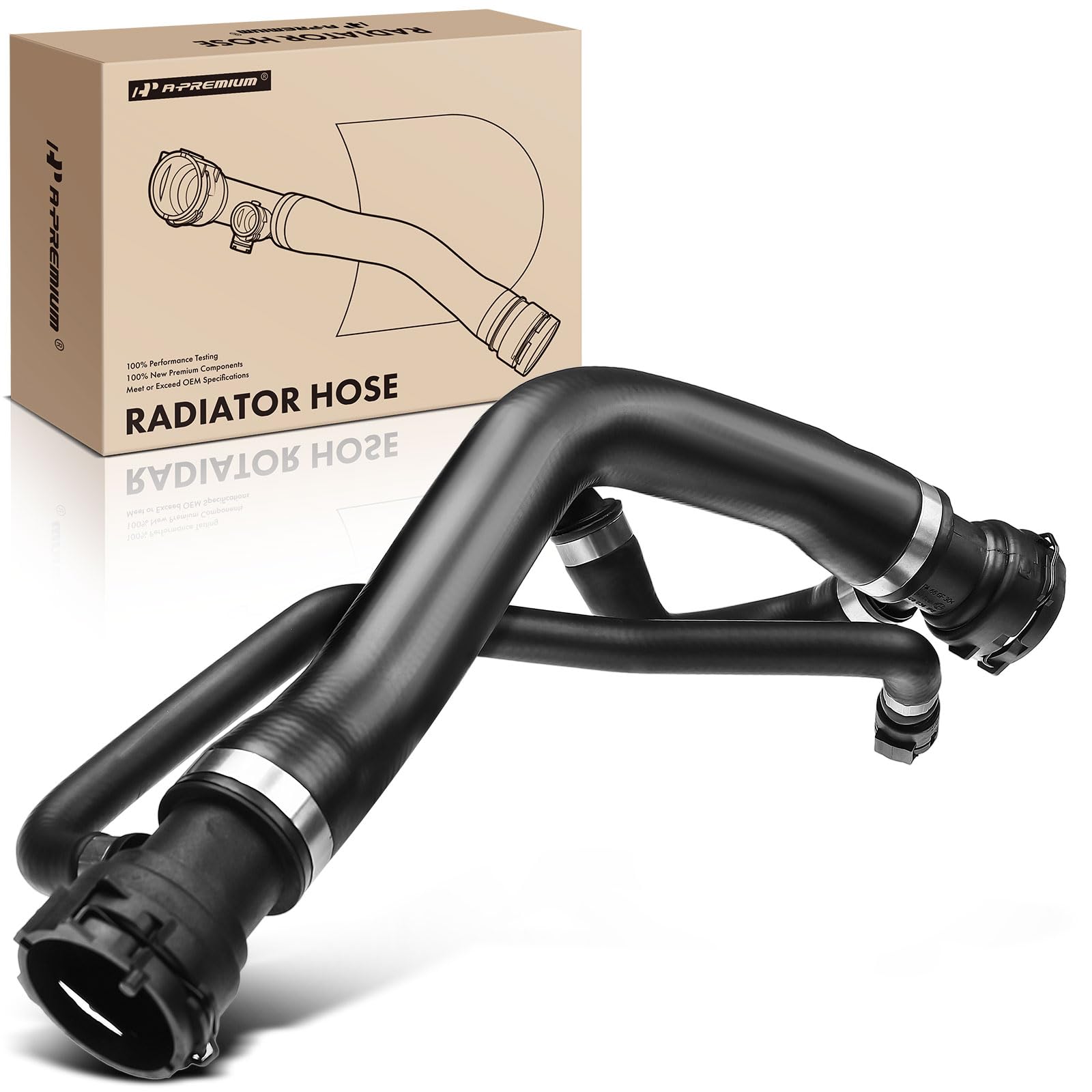 A-Premium Upper Radiator Coolant Hose Compatible with BMW E60 550i 2006 ...