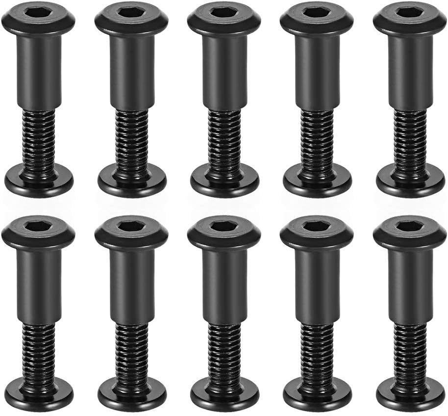 sourcing map Hex Socket Screw Post Binding Bolts Leather Fastener Fit ...