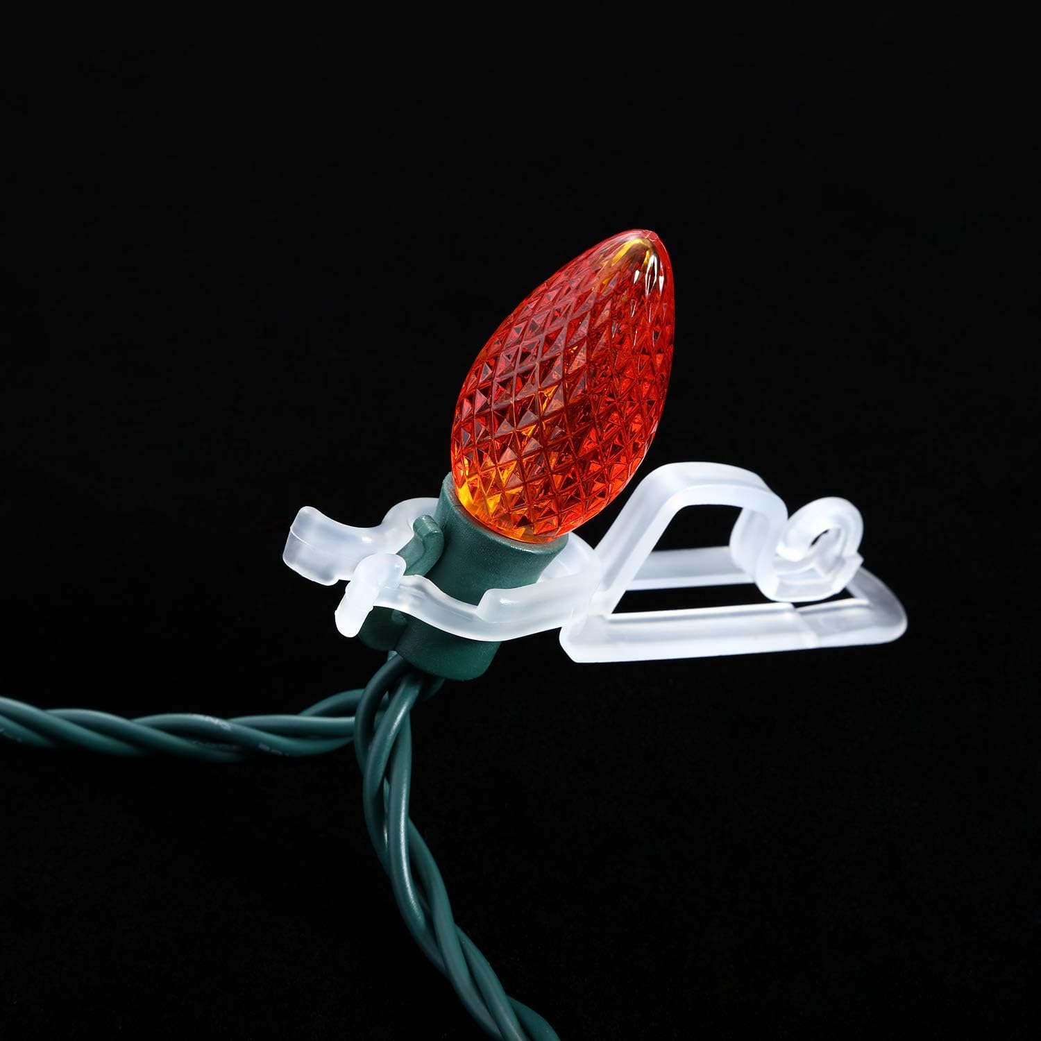 Tatuo 100 Packs Christmas Light Clip for C7/ C9 Base, Mini Lights ...