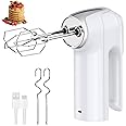 Amazon.com: Simivon Rechargeable Hand Mixer - Portable Cordless ...