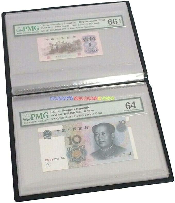Amazon.com: New Album Paper Money Storage Book (20 Pockets) for PMG ...