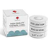 Amazon.com: Phomemo D30 Label Tape, for D30 D35 Q30 Q30S Q31 Q32 Label ...
