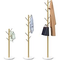Amazon.com: Heavy Duty Coat Rack with Natural Marble Base, Freestanding ...