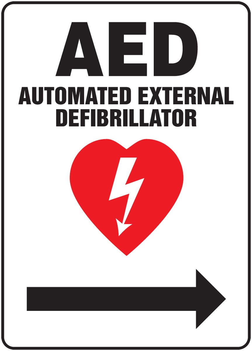 Amazon.com: AED Automated External Defibrillator Inside Decal Sticker ...