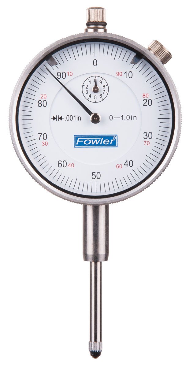 Fowler 52-520-110 AGD Dial Indicator, White Face, 1" Travel, 001 ...