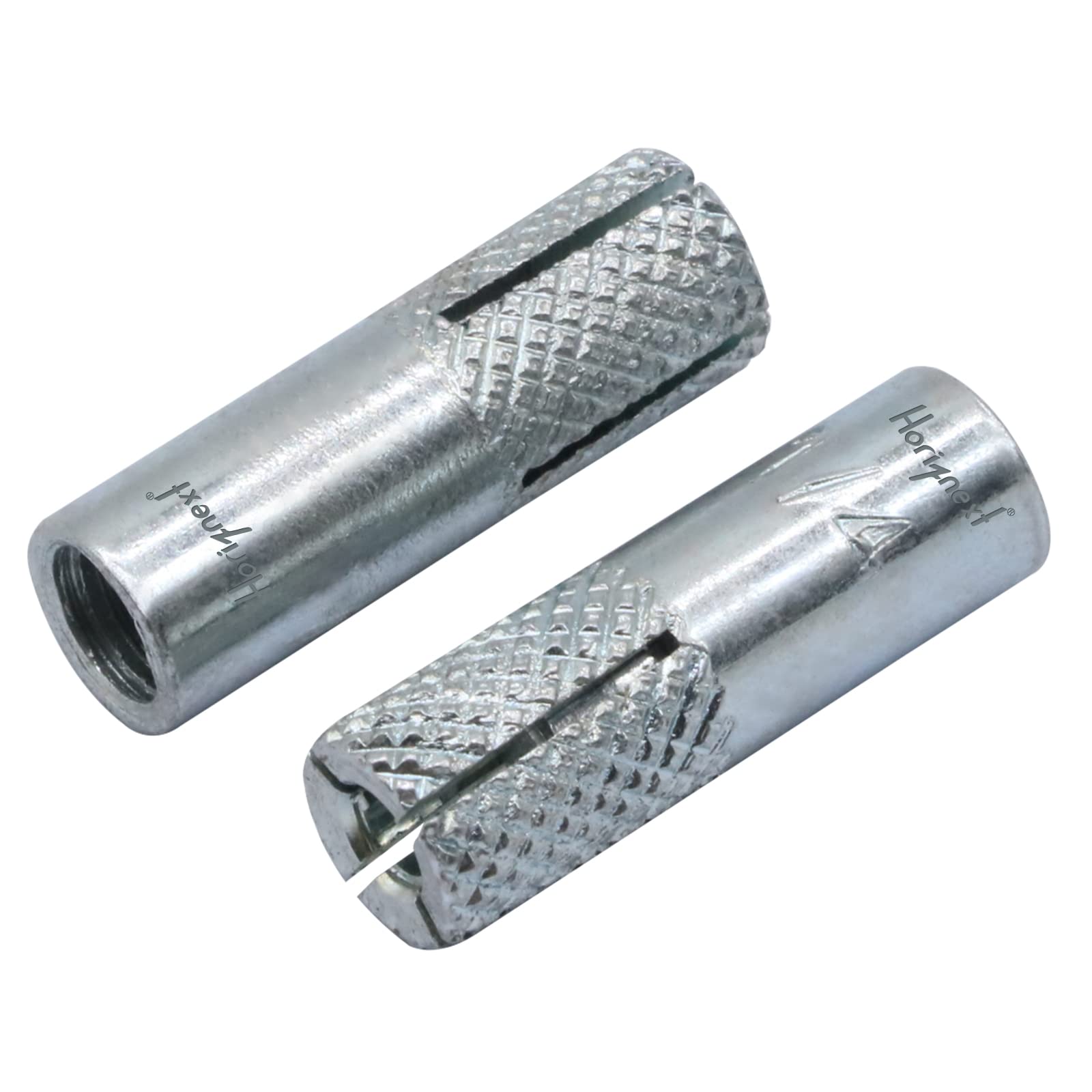 Horiznext 1/4" x 1 inch Drop-in Anchor, zinc-Plated Carbon Steel ...