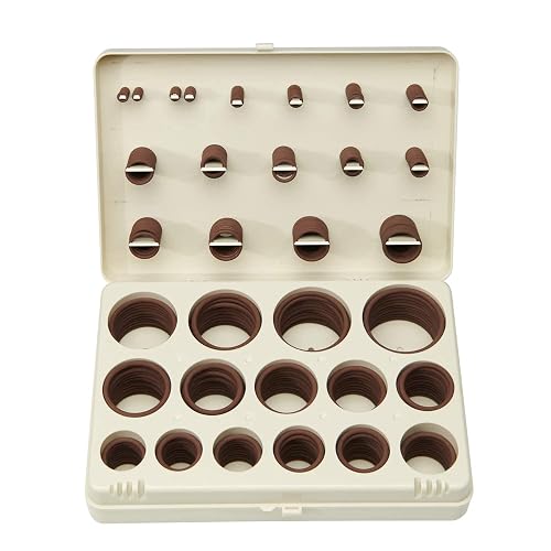 BUSY-CORNER 382 Pieces FKM O Ring Kit, Fluorocarbon 75A, 30 PG Metric ...