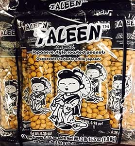 Amazon.com : Taleen Japanese Style Roasted Peanuts 10ct 6.35 oz bags ...