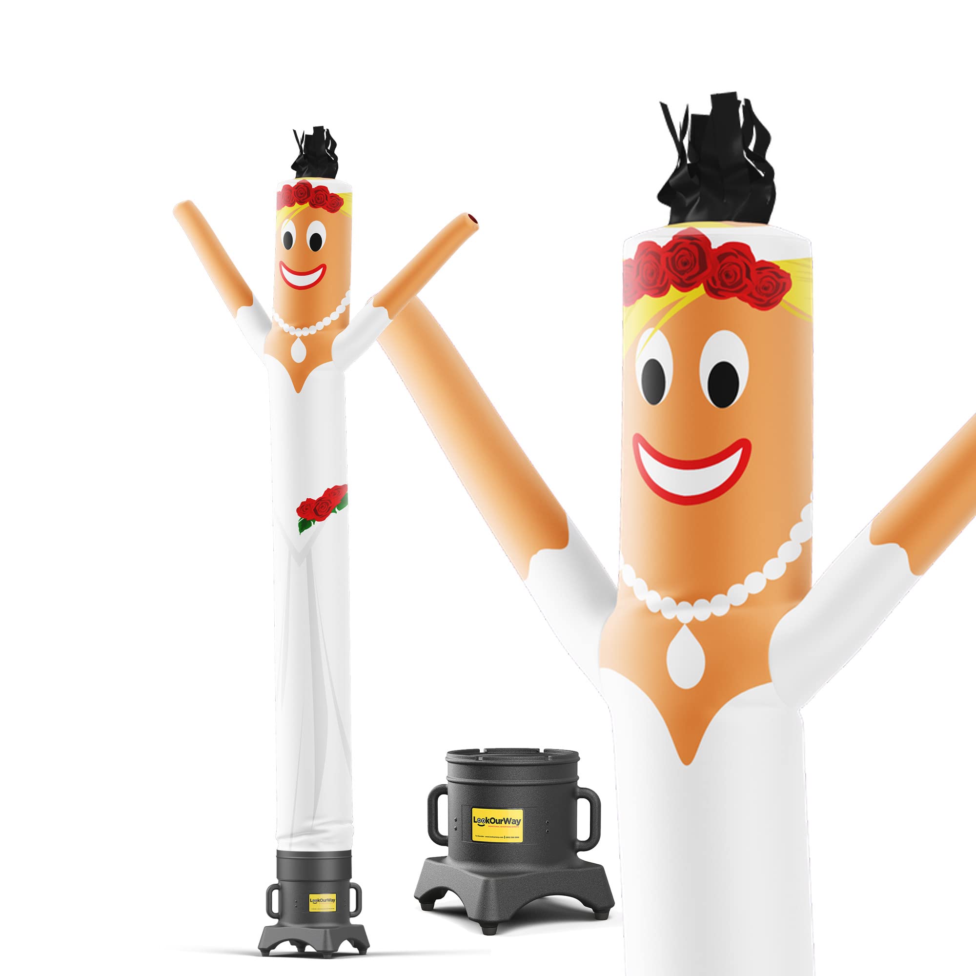LookOurWay Air Dancers Inflatable Tube Man Set - 10ft Tall Wacky Waving ...