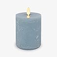 Amazon.com: Luminara Seaglass Silver Blue Rechargeable Flameless Candle ...