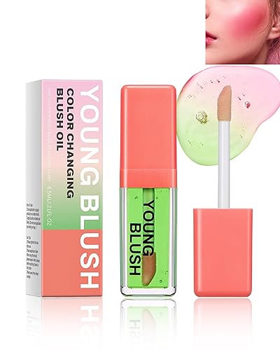 Green Color Changing Blush Oil, Waterproof Long Wear Liquid Blush Oil ...