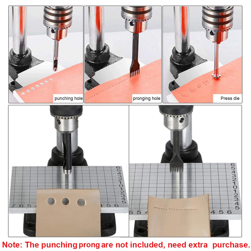 Leather Hole Puncher Hand Punching Machine Manual Press Puncher Punch ...