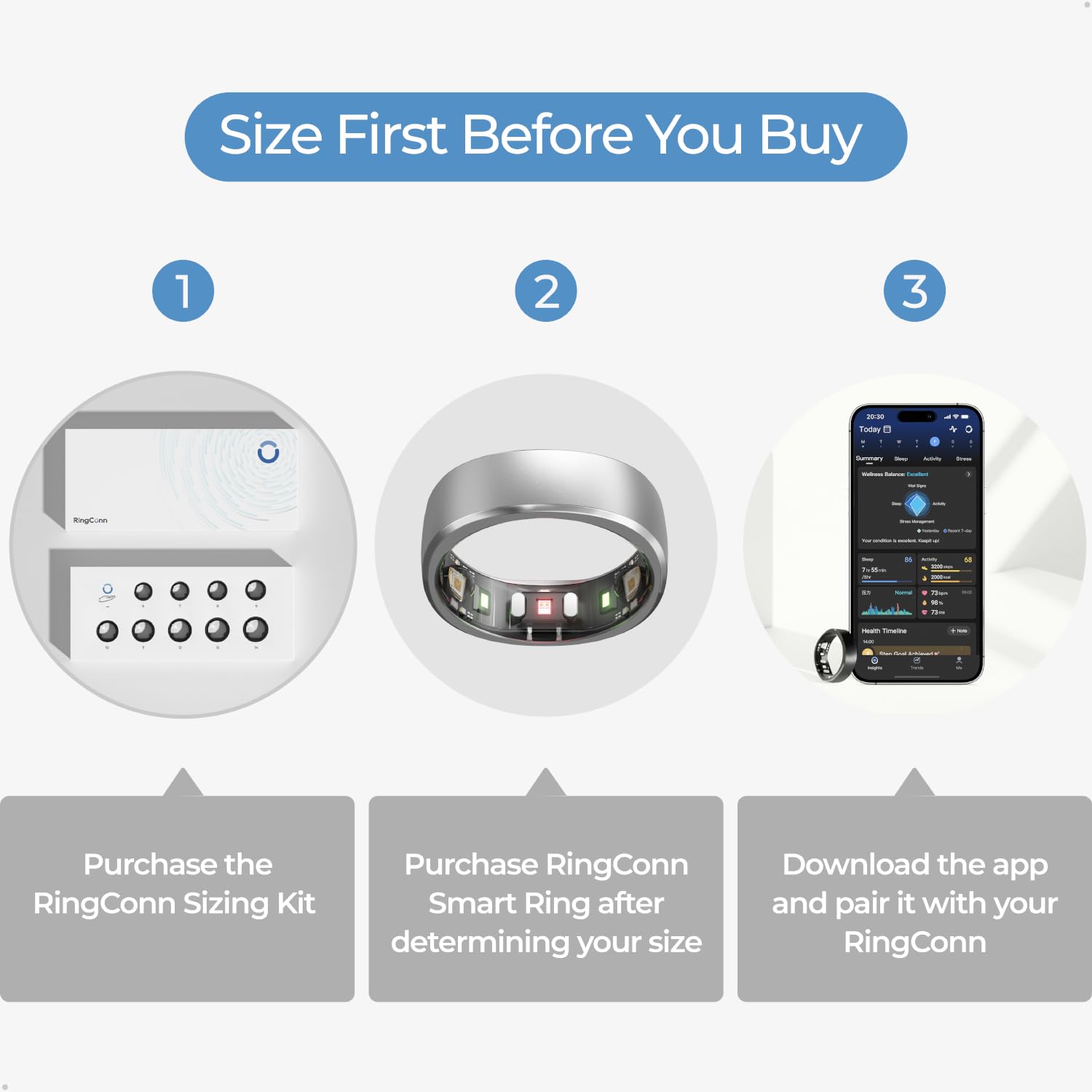 Mua Sizing Kit for RingConn Smart Ring Gen 1 - Sizing Kit Size First ...