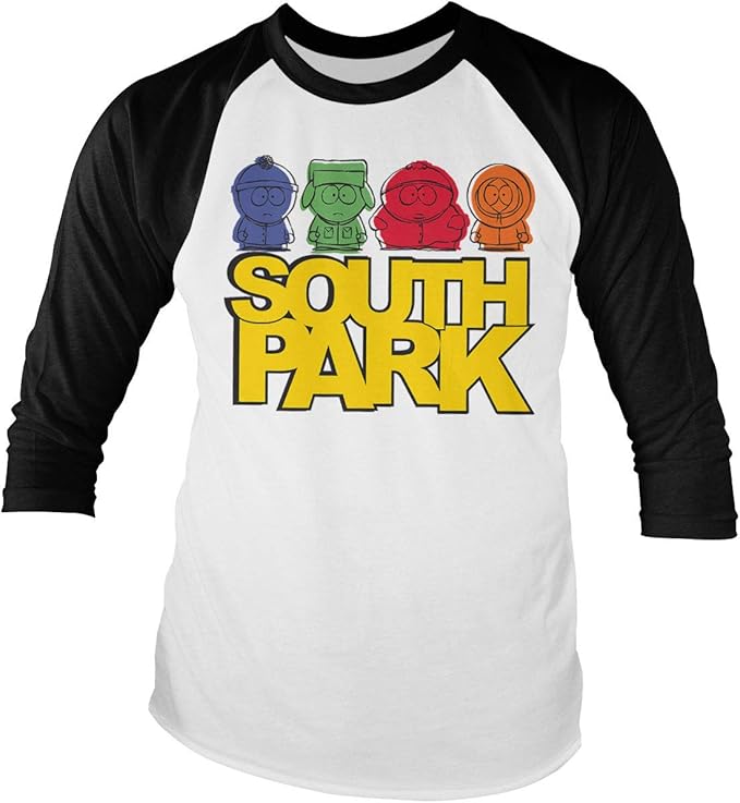 Officially Licensed South Park Sketched Baseball Long Sleeve T-Shirt ...