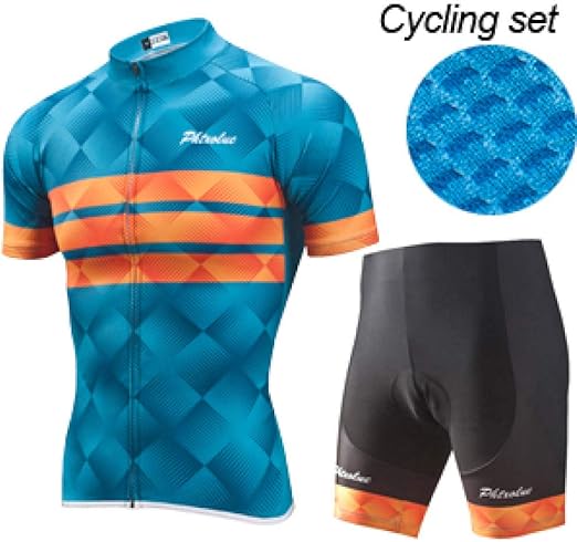 Men's Bicycle Clothing Bike Uniform Set Road Mountain Bike Suit blue ...
