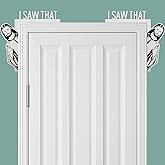 Amazon.com: I Saw That Sign Jesus Door Frame Decor - Wood Funny Home ...