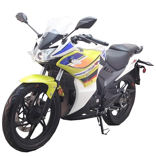 Lifan KPR 200 Adult Gas Motorcycle 200cc Street Moped 6 Speed Fuel ...