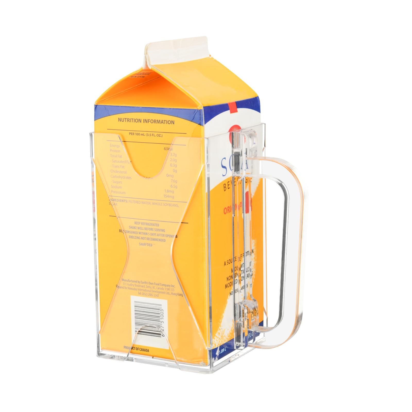 Beautyflier Half Gallon Milk Carton Holder with Removable Handle ...