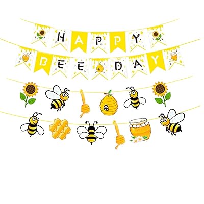 Buy Honey Bee Banner Set,Happy Bee Day Banner,Bumblebee Banner for ...