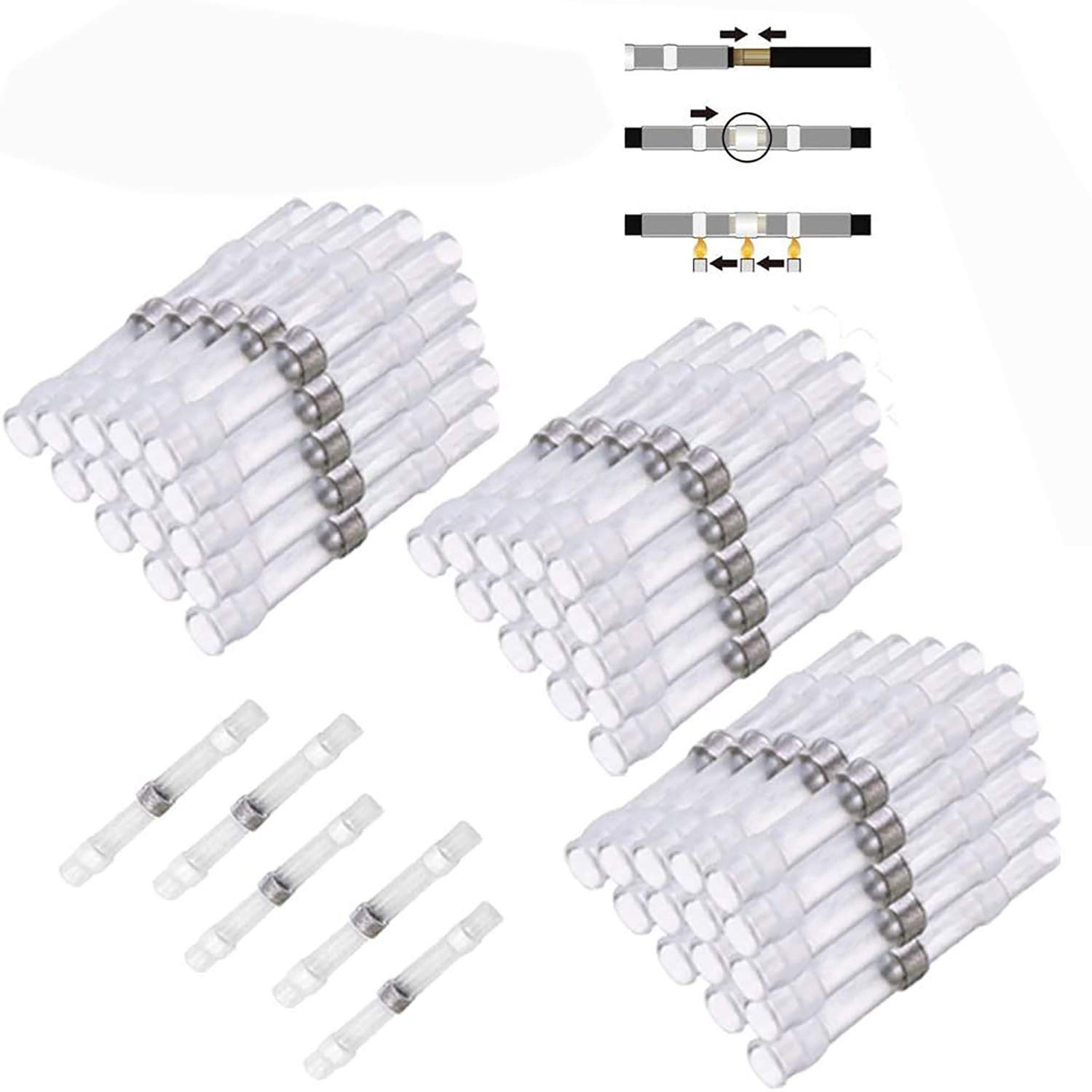 Mua CTRICALVER Welded and Sealed Wire Joints, 50 Waterproof Heat Shrink ...