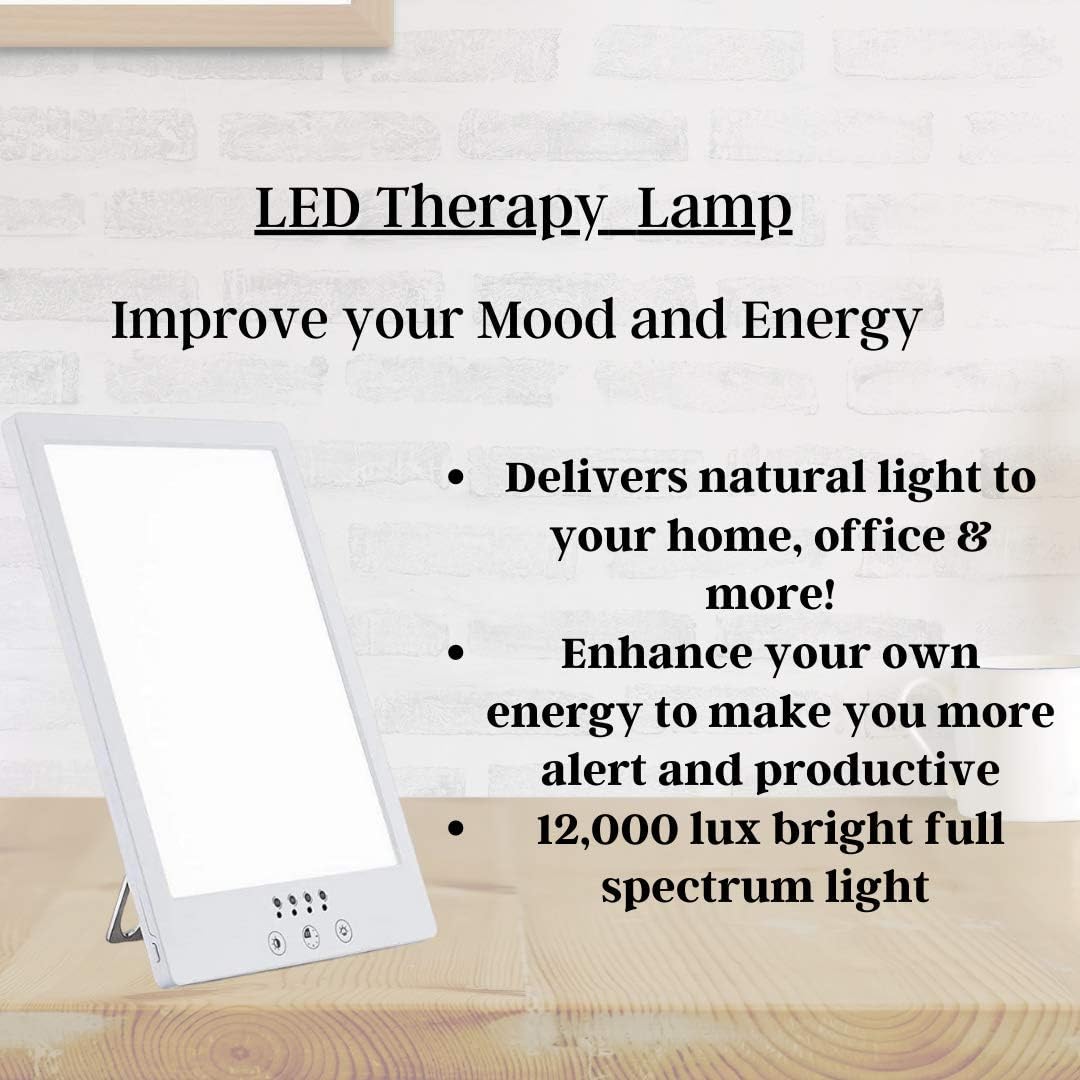 SAD Therapy Lamp, Combats Seasonal Affective Disorder, 10,000 lux ...