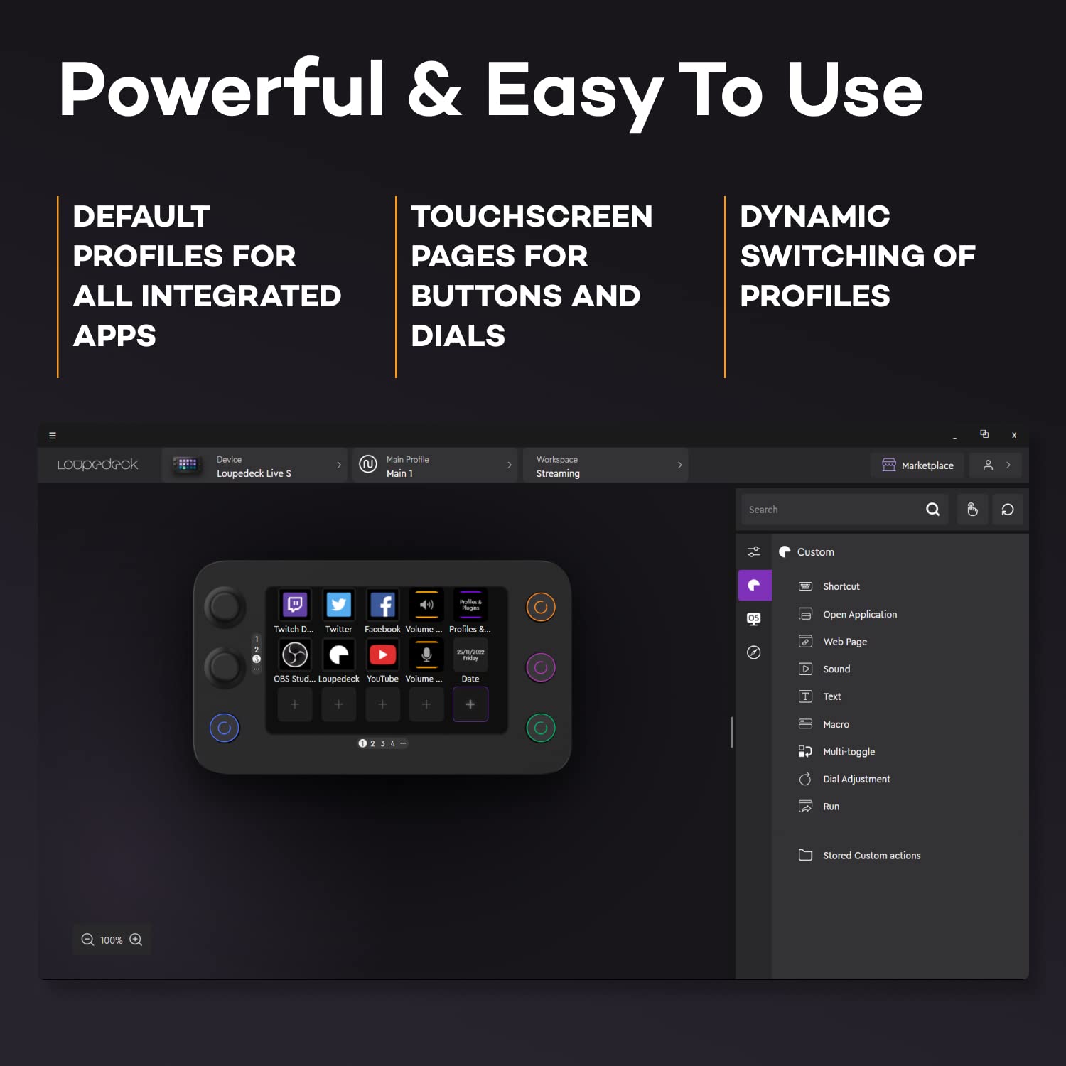 Mua Loupedeck Live S - The Streaming Console for Desktop Productivity ...