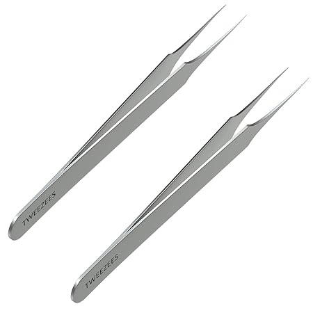 Amazon.com : Ingrown Hair Tweezers | Pointed Tip | 2 Pack | Precision ...