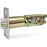 Adjustable Deadlatch 2-3/8'' or 2-3/4'', Keyless Entry Door Lock Replacement Latch and Strike ...