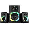 Amazon.com: OROW Bluetooth Computer Speakers,18W PC Speakers with Subwoofer,Gaming Speakers with ...