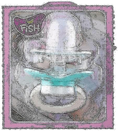 Little Fish Baby Pacifier with Cover - Turquoise and White price in ...
