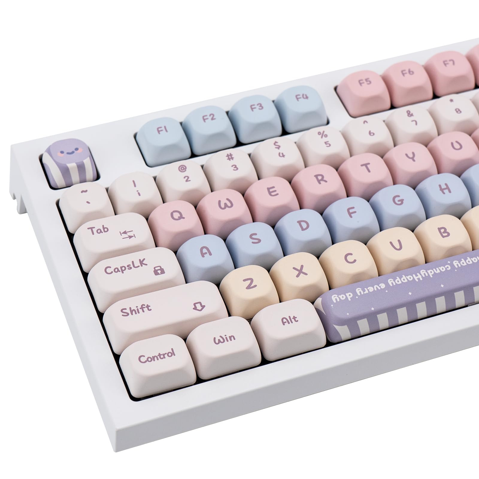 Mua Candy Color PBT Keycaps Set XOA Profile Cute Round Keycaps 138 Keys ...