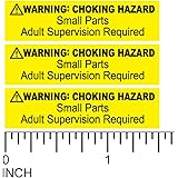 1000 Label Roll Small Parts Warning Choking Hazard Labels, Peel and ...