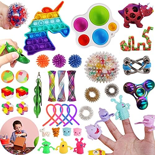 Sensory Fidget Toys Set, 28 PACK Relieves Stress and Anxiety Bundle ...