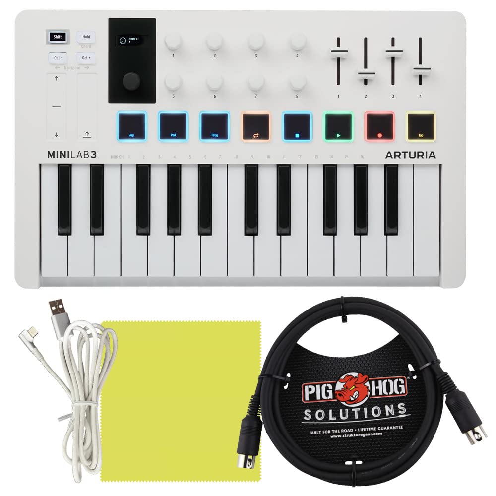 Mua Arturia MiniLab 3 Portable MIDI Keyboard Controller with Pig Hog ...