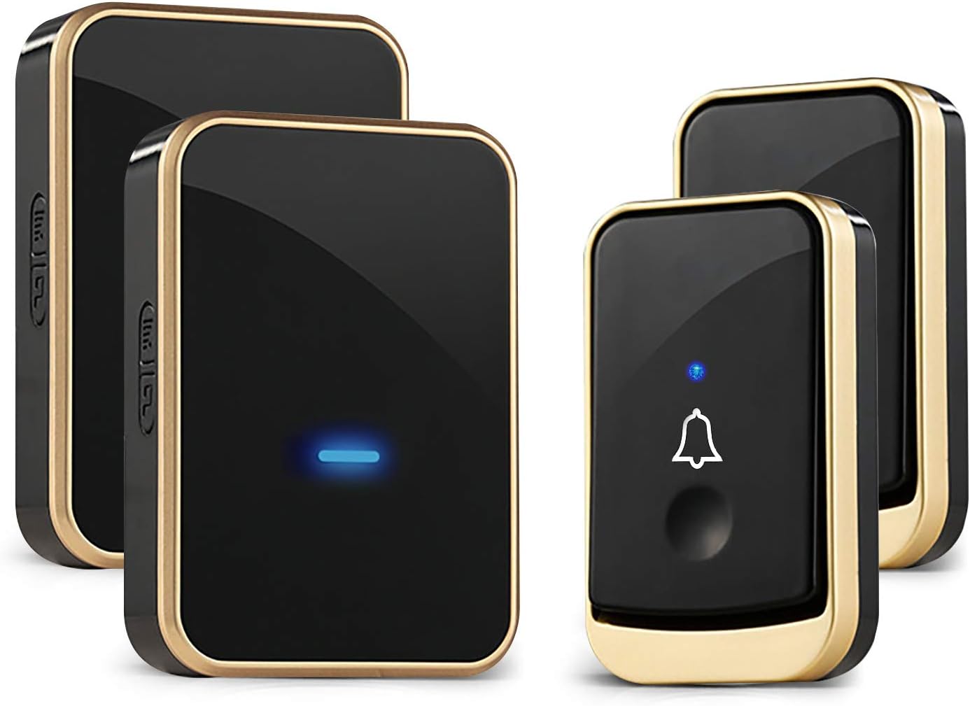 Wireless Doorbell, Cordless Plug in Door Bells with 2 Receivers & 2 ...