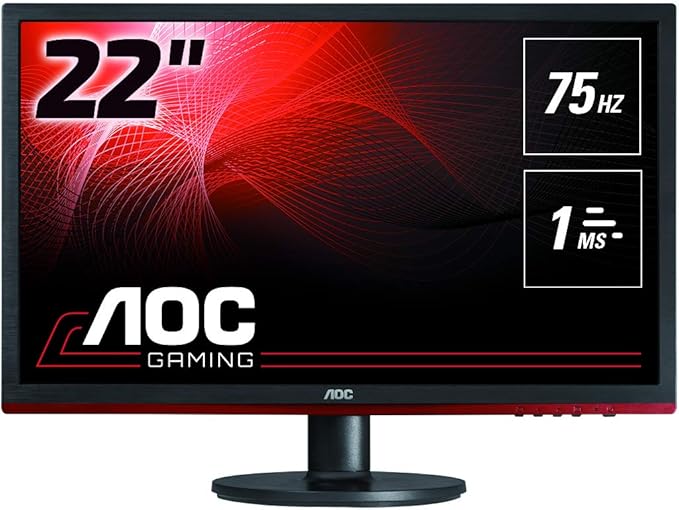 AOC G2260VWQ6 21.5" Gaming Monitor FHD 1920x1080, 1ms, FreeSync 75Hz ...