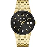 Amazon.com: Bulova Men's Modern Gold Tone Stainless Steel 3-Hand ...