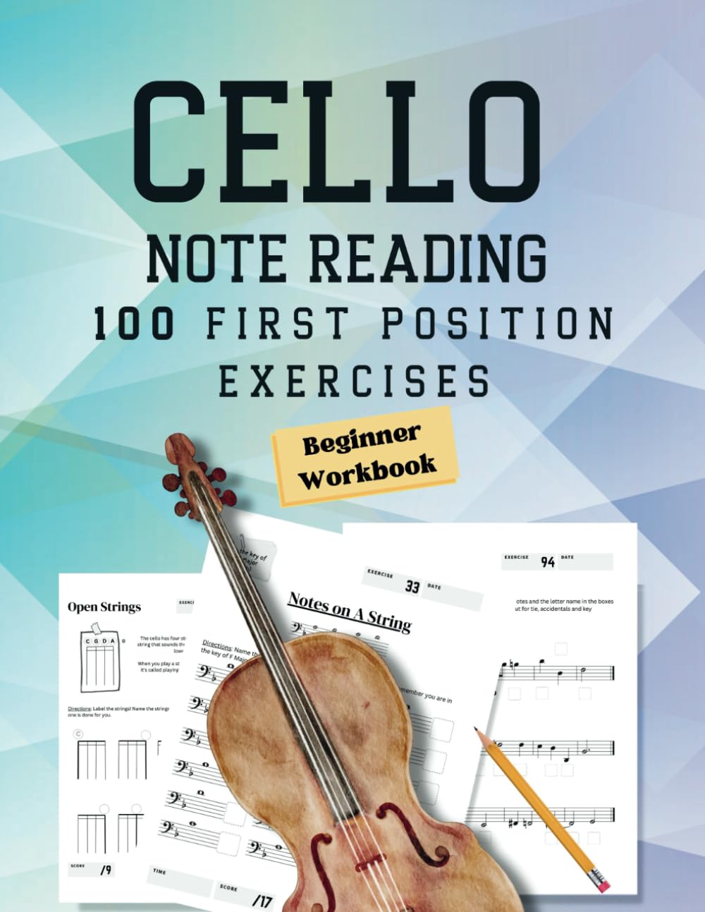 Mua Note Reading Workbook for Cello - 100 First Position Exercises for ...