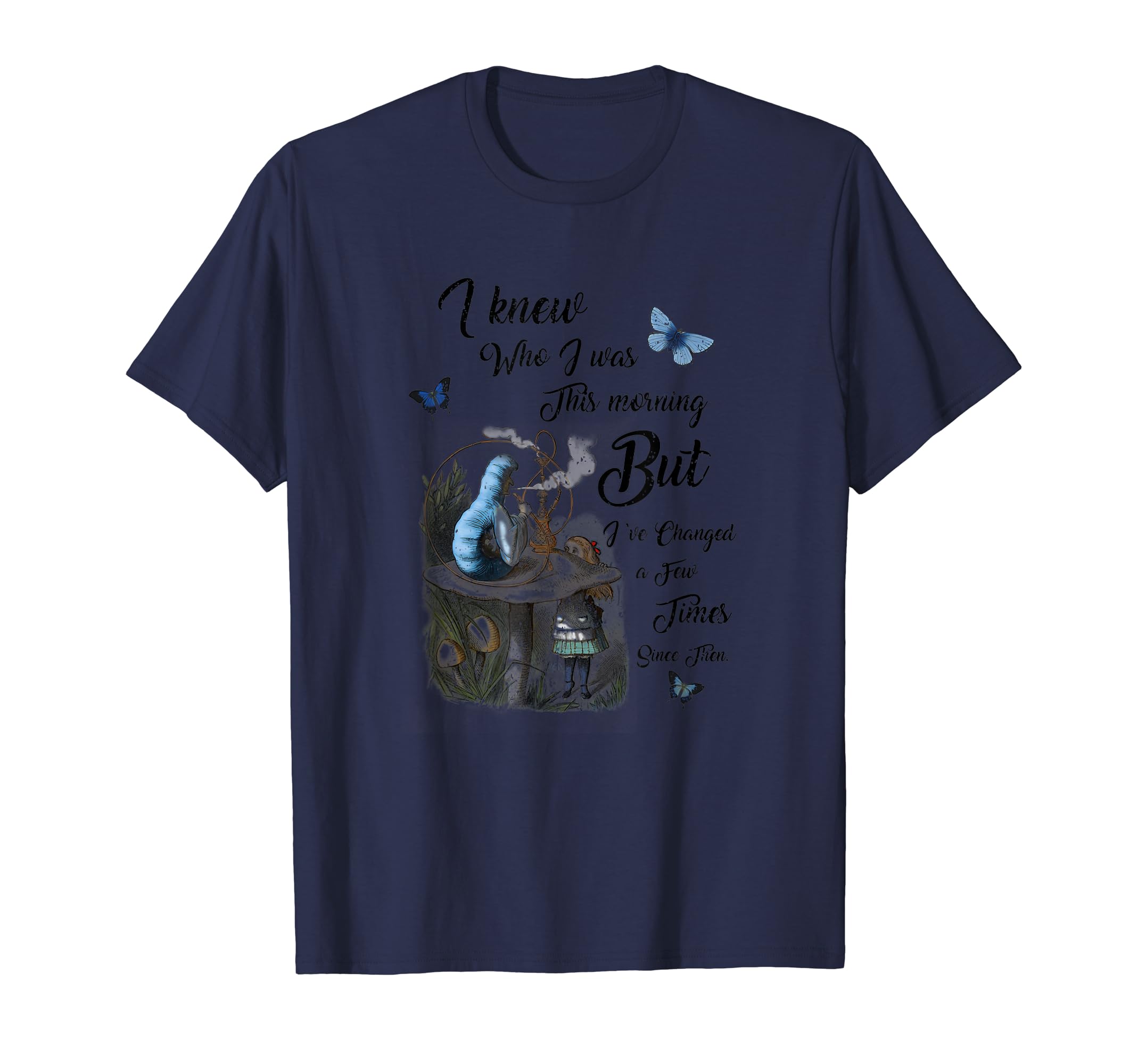 Alice In Wonderland Quote Vintage Dictionary T-Shirt, Small, Blue for ...