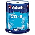 Verbatim CD-R 700MB 80 Minute 52x Recordable Disc - 100 Pack Spindle (FFP) : Amazon.ca: Electronics