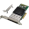 Amazon.com: 10Gb PCI-e 3.0 X8 NIC Network Card,Quad- SFP+ Port, with Broadcom BCM57840 ...
