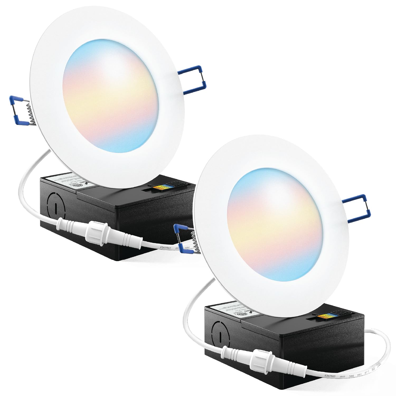 Sunco 4 Inch LED Recessed Lights, Canless Ceiling Light Slim, 650 LM ...