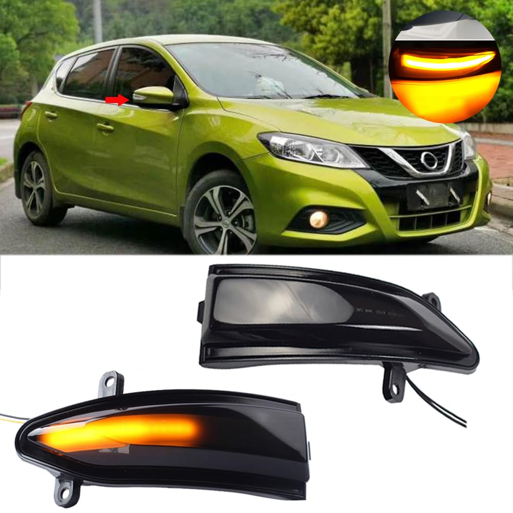 Dynamic LED Sequential Side Mirror Turn Signal Light Blinker Indicator ...